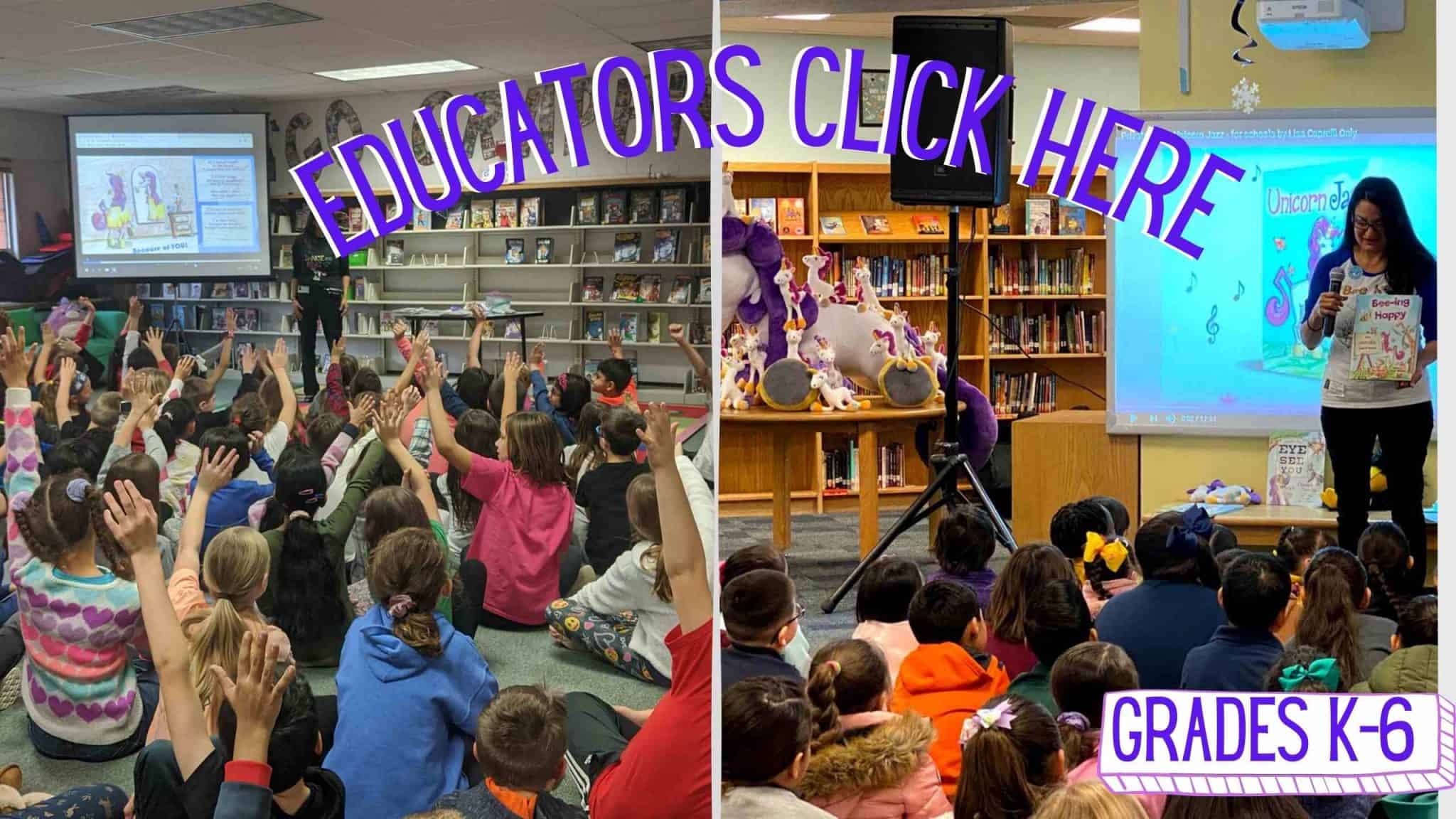 Free Author Visits Elementary School Assemblies by Lisa Caprelli